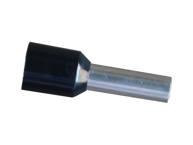 FERRULE AISLADO NEGRO 6.00MM 10AWG X BOLSA 100 UNIDADES