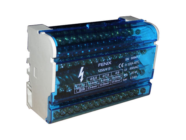 REPARTIDOR MODULAR TETRAPOLAR 125A 15P