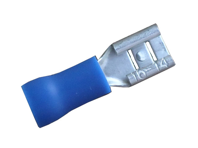 TERMINAL HEMBRA AISLANTE 16-14 AWG AZUL X BOLSA 100 UNIDADES