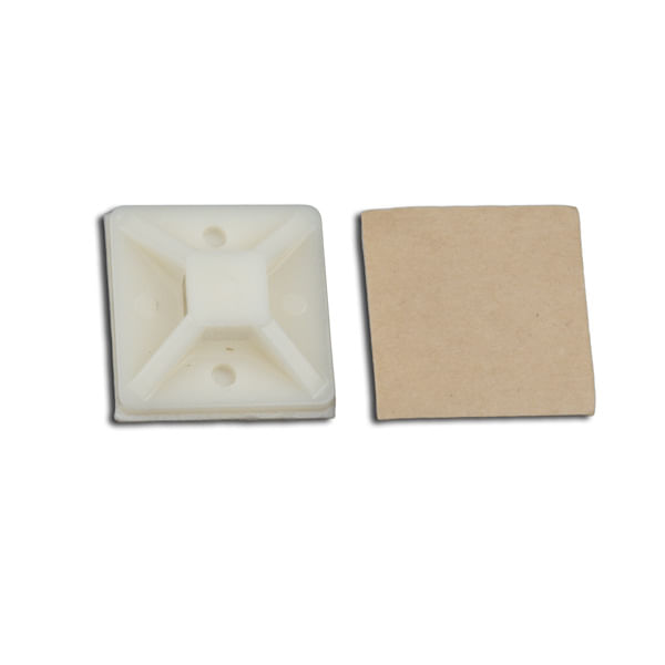 BASE ADHESIVA 40x40MM 4040 BLANCA