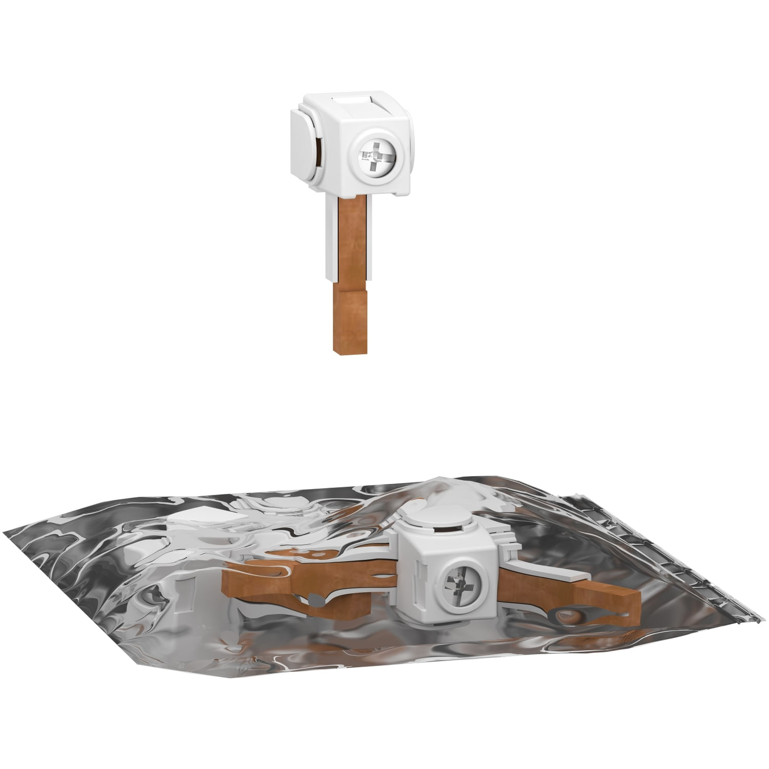 CONECTORES MONOCONEXION, CABLE DE 35MM 4 UNIDADES