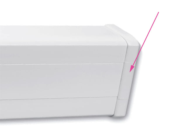 TAPA DE EXTREMO DLP SNAP ON 50 X 180 MM