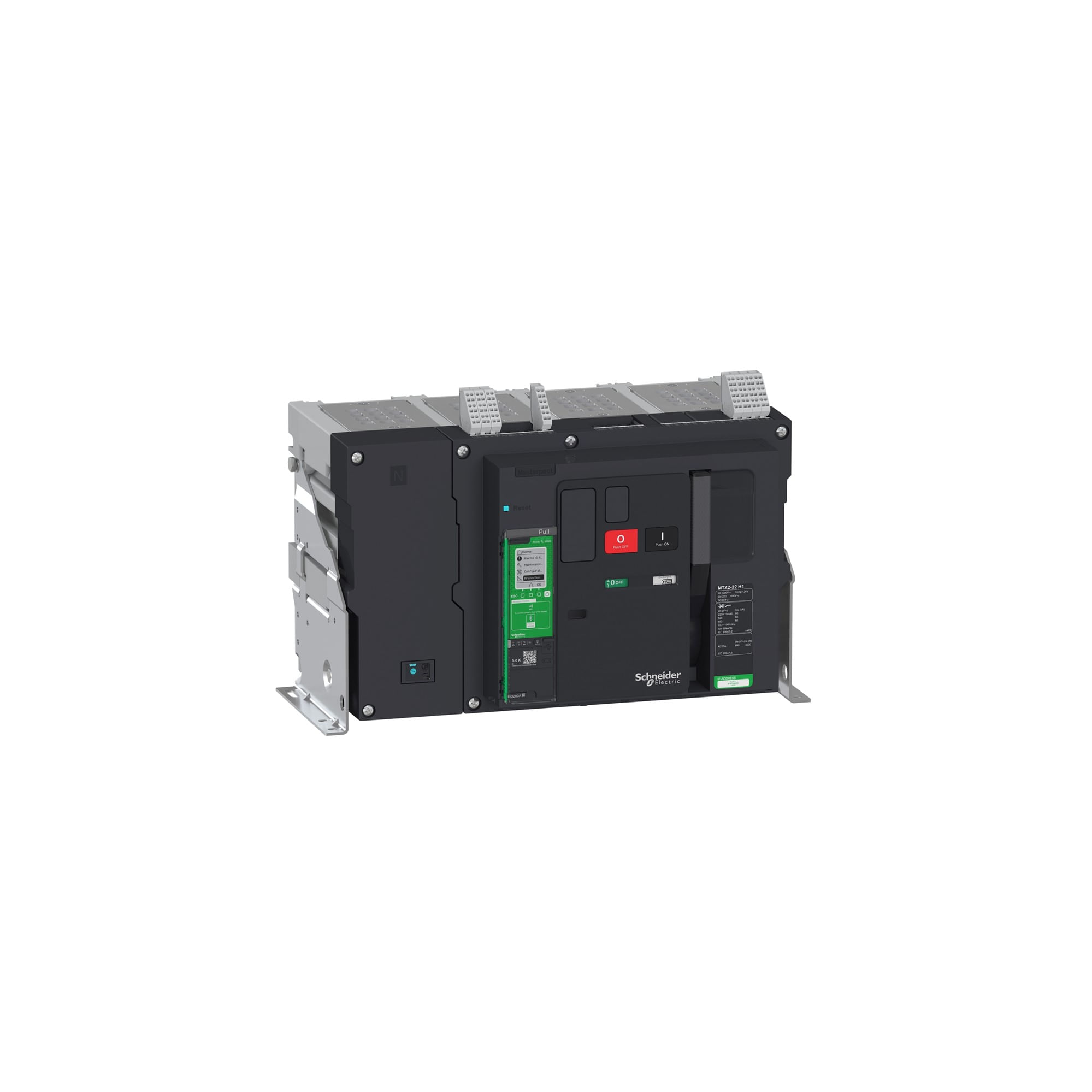 Int masterpact mtz2 h1 4p 3200 a fijo micrologic 5.0x h-v