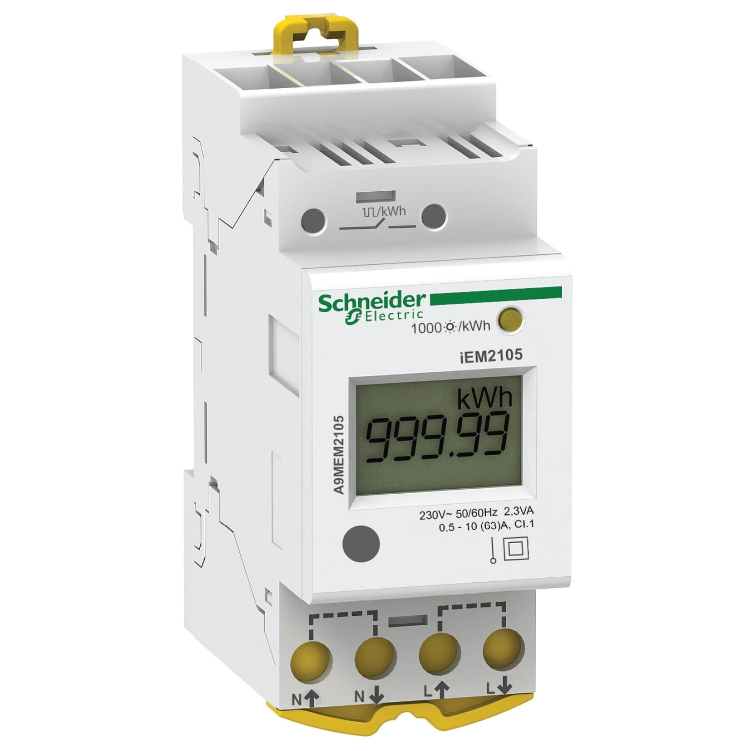 MEDIDOR ENERGIA DIGITAL MONOFASICO 63A PULSOS